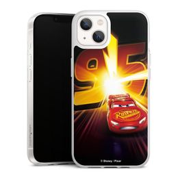 DeinDesign iPhone 13 Handy Silikon H&uuml;lle Case transparent Handyh&uuml;lle Official Licensed Product Cars Lightning Mcqueen 95 Silikon Case