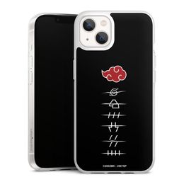 DeinDesign iPhone 13 Handy Silikon H&uuml;lle Case transparent Handyh&uuml;lle Naruto Shippuden Official Licensed Product Akatsuki Silikon Case