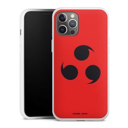 DeinDesign iPhone 12 Pro Max Handy Silikon H&uuml;lle Case wei&szlig; Handyh&uuml;lle Naruto Shippuden Sharingan Official Licensed Product Silikon Case