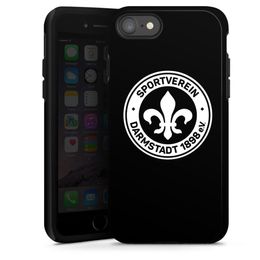 DeinDesign iPhone SE (2020) Handy Panzer Handyh&uuml;lle robuste Outdoor H&uuml;lle Schutzh&uuml;lle gl&auml;nzend Logo Sv Darmstadt 98 Official Licensed Product Tough Case