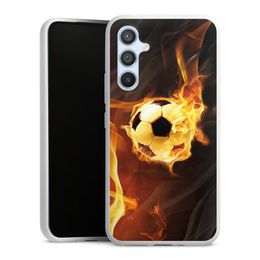 DeinDesign Galaxy A54 5G Handy Silikon H&uuml;lle Case wei&szlig; Handyh&uuml;lle Muster Black Silikon Case