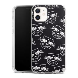 DeinDesign iPhone 12 Handy Silikon H&uuml;lle Case transparent Handyh&uuml;lle Rb Leipzig Logo Muster Silikon Case