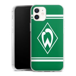 DeinDesign iPhone 12 Handy Silikon H&uuml;lle Case transparent Handyh&uuml;lle Official Licensed Product Logo Sv Werder Bremen Silikon Case