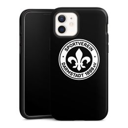 DeinDesign iPhone 12 mini Handy Panzer Handyh&uuml;lle robuste Outdoor H&uuml;lle Schutzh&uuml;lle gl&auml;nzend Sv Darmstadt 98 Official Licensed Product Logo Tough Case