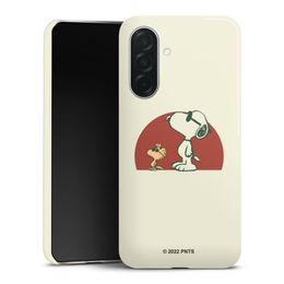 DeinDesign Galaxy A26 Handy Premium Case Smartphone Handyh&uuml;lle Schutzh&uuml;lle gl&auml;nzend Snoopy Official Licensed Product Kindheit Premium Case