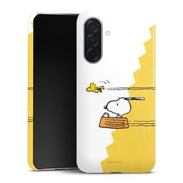 DeinDesign Galaxy A26 Handy Premium Case Smartphone Handyh&uuml;lle Schutzh&uuml;lle gl&auml;nzend Snoopy Peanuts Children Premium Case