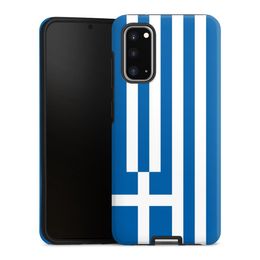 DeinDesign Galaxy S20 Handy Panzer Handyh&uuml;lle robuste Outdoor H&uuml;lle Schutzh&uuml;lle matt Greece Flag Tough Case