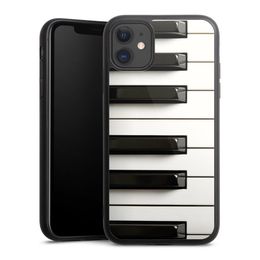 DeinDesign iPhone 11 Handy Gallery Case Handyh&uuml;lle 9H Geh&auml;rtetes Glas R&uuml;ckseite H&uuml;lle Piano Music Klavier Gallery Case
