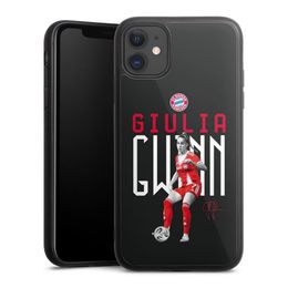 DeinDesign iPhone 11 Handy Gallery Case Handyh&uuml;lle 9H Geh&auml;rtetes Glas R&uuml;ckseite H&uuml;lle Fc Bayern M&uuml;nchen Giulia Gwinn Official Licensed Product Gallery Case