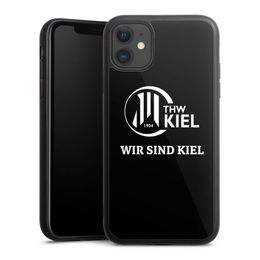 DeinDesign iPhone 11 Handy Gallery Case Handyh&uuml;lle 9H Geh&auml;rtetes Glas R&uuml;ckseite H&uuml;lle Merchandise Handball Thw Kiel Gallery Case