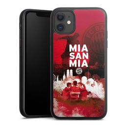 DeinDesign iPhone 11 Handy Gallery Case Handyh&uuml;lle 9H Geh&auml;rtetes Glas R&uuml;ckseite H&uuml;lle Mia San Mia Fcb Fc Bayern M&uuml;nchen Gallery Case