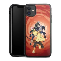 DeinDesign iPhone 11 Handy Gallery Case Handyh&uuml;lle 9H Geh&auml;rtetes Glas R&uuml;ckseite H&uuml;lle Naruto Shippuden Sasuke Sakura Gallery Case