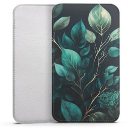 DeinDesign iPhone 16 Pro Max Handy H&uuml;lle Tasche Sleeve Socke Schutzh&uuml;lle Eukalyptus Leaves Black Sleeve