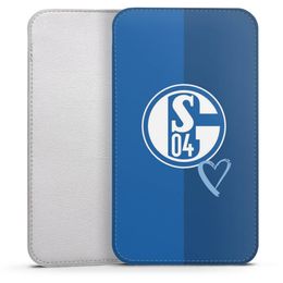 DeinDesign iPhone 16 Pro Max Handy H&uuml;lle Tasche Sleeve Socke Schutzh&uuml;lle Heart Schalke 04 Fc Schalke 04 Sleeve