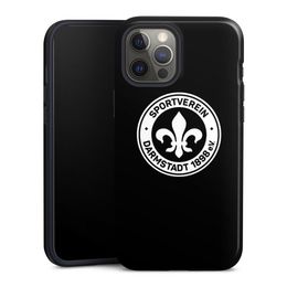 DeinDesign iPhone 12 Pro Max Handy Panzer Handyh&uuml;lle robuste Outdoor H&uuml;lle Schutzh&uuml;lle gl&auml;nzend Sv Darmstadt 98 Official Licensed Product Logo Tough Case