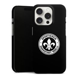 DeinDesign iPhone 15 Pro Handy Premium Case Smartphone Handyh&uuml;lle Schutzh&uuml;lle matt Sv Darmstadt 98 Official Licensed Product Logo Premium Case