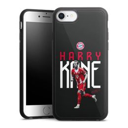 DeinDesign iPhone SE (2020) Handy Gallery Case Handyh&uuml;lle 9H Geh&auml;rtetes Glas R&uuml;ckseite H&uuml;lle Harry Kane Official Licensed Product Fc Bayern M&uuml;nchen Gallery Case