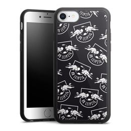 DeinDesign iPhone SE (2020) Handy Gallery Case Handyh&uuml;lle 9H Geh&auml;rtetes Glas R&uuml;ckseite H&uuml;lle Muster Logo Rb Leipzig Gallery Case