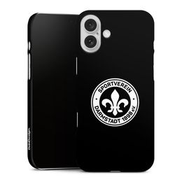 DeinDesign iPhone 16 Plus Handy Premium Case Smartphone Handyh&uuml;lle Schutzh&uuml;lle matt Sv Darmstadt 98 Official Licensed Product Logo Premium Case