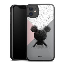DeinDesign iPhone 11 Handy Gallery Case Handyh&uuml;lle 9H Geh&auml;rtetes Glas R&uuml;ckseite H&uuml;lle Mickey Mouse Disney Marble Gallery Case
