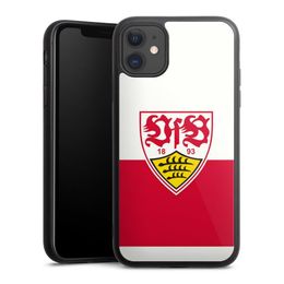 DeinDesign iPhone 11 Handy Gallery Case Handyh&uuml;lle 9H Geh&auml;rtetes Glas R&uuml;ckseite H&uuml;lle Logo Official Licensed Product Vfb Stuttgart Gallery Case