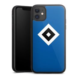 DeinDesign iPhone 11 Handy Gallery Case Handyh&uuml;lle 9H Geh&auml;rtetes Glas R&uuml;ckseite H&uuml;lle Logo Hamburger Sv Hsv Gallery Case