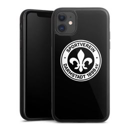 DeinDesign iPhone 11 Handy Gallery Case Handyh&uuml;lle 9H Geh&auml;rtetes Glas R&uuml;ckseite H&uuml;lle Sv Darmstadt 98 Official Licensed Product Logo Gallery Case