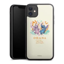 DeinDesign iPhone 11 Handy Gallery Case Handyh&uuml;lle 9H Geh&auml;rtetes Glas R&uuml;ckseite H&uuml;lle Disney Official Licensed Product Lilo & Stitch Gallery Case