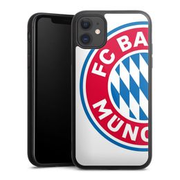 DeinDesign iPhone 11 Handy Gallery Case Handyh&uuml;lle 9H Geh&auml;rtetes Glas R&uuml;ckseite H&uuml;lle Fc Bayern M&uuml;nchen Fcb Logo Gallery Case