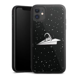 DeinDesign iPhone 11 Handy Gallery Case Handyh&uuml;lle 9H Geh&auml;rtetes Glas R&uuml;ckseite H&uuml;lle Astronaut Comic Paper Gallery Case