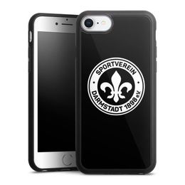 DeinDesign iPhone SE (2020) Handy Gallery Case Handyh&uuml;lle 9H Geh&auml;rtetes Glas R&uuml;ckseite H&uuml;lle Logo Sv Darmstadt 98 Official Licensed Product Gallery Case