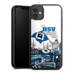 DeinDesign iPhone 11 Handy Gallery Case Handyh&uuml;lle 9H Geh&auml;rtetes Glas R&uuml;ckseite H&uuml;lle Ascent Hamburger Sv Official Licensed Product Gallery Case