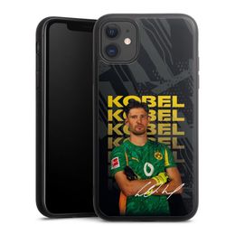 DeinDesign iPhone 11 Handy Gallery Case Handyh&uuml;lle 9H Geh&auml;rtetes Glas R&uuml;ckseite H&uuml;lle Bvb Gregor Kobel Borussia Dortmund Gallery Case