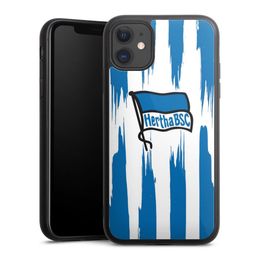 DeinDesign iPhone 11 Handy Gallery Case Handyh&uuml;lle 9H Geh&auml;rtetes Glas R&uuml;ckseite H&uuml;lle Official Licensed Product Bundesliga Hertha Bsc Gallery Case
