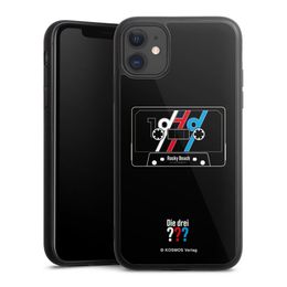 DeinDesign iPhone 11 Handy Gallery Case Handyh&uuml;lle 9H Geh&auml;rtetes Glas R&uuml;ckseite H&uuml;lle Official Licensed Product Cassette Die Drei ??? Gallery Case