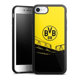 DeinDesign iPhone SE (2020) Handy Gallery Case Handyh&uuml;lle 9H Geh&auml;rtetes Glas R&uuml;ckseite H&uuml;lle Bvb Borussia Dortmund Merchandise Gallery Case