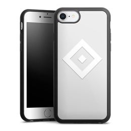 DeinDesign iPhone SE (2020) Handy Gallery Case Handyh&uuml;lle 9H Geh&auml;rtetes Glas R&uuml;ckseite H&uuml;lle Hsv Coat Of Arms Hamburger Sv Gallery Case