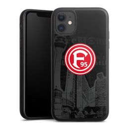 DeinDesign iPhone 11 Handy Gallery Case Handyh&uuml;lle 9H Geh&auml;rtetes Glas R&uuml;ckseite H&uuml;lle Logo Official Licensed Product Fortuna D&uuml;sseldorf Gallery Case