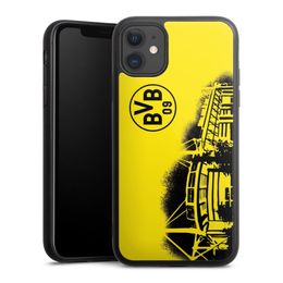 DeinDesign iPhone 11 Handy Gallery Case Handyh&uuml;lle 9H Geh&auml;rtetes Glas R&uuml;ckseite H&uuml;lle Stadium Bvb Borussia Dortmund Gallery Case