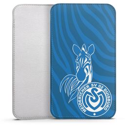 DeinDesign iPhone 16 Pro Max Handy H&uuml;lle Tasche Sleeve Socke Schutzh&uuml;lle Merchandise Msv Duisburg Zebra Sleeve