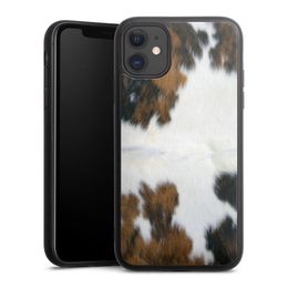 DeinDesign iPhone 11 Handy Gallery Case Handyh&uuml;lle 9H Geh&auml;rtetes Glas R&uuml;ckseite H&uuml;lle Cow Fur Cow Skin Gallery Case