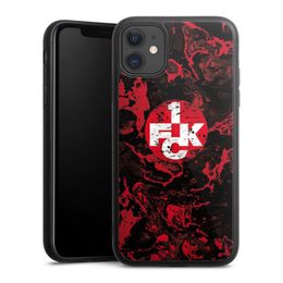 DeinDesign iPhone 11 Handy Gallery Case Handyh&uuml;lle 9H Geh&auml;rtetes Glas R&uuml;ckseite H&uuml;lle 1. Fc Kaiserslautern Logo 1. Fck Gallery Case