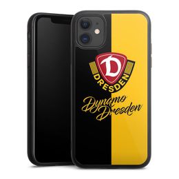 DeinDesign iPhone 11 Handy Gallery Case Handyh&uuml;lle 9H Geh&auml;rtetes Glas R&uuml;ckseite H&uuml;lle Sgd Official Licensed Product Sg Dynamo Dresden Gallery Case