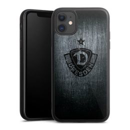 DeinDesign iPhone 11 Handy Gallery Case Handyh&uuml;lle 9H Geh&auml;rtetes Glas R&uuml;ckseite H&uuml;lle Vintage Sg Dynamo Dresden Official Licensed Product Gallery Case