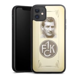 DeinDesign iPhone 11 Handy Gallery Case Handyh&uuml;lle 9H Geh&auml;rtetes Glas R&uuml;ckseite H&uuml;lle Fritz Walter 1. Fc Kaiserslautern Logo Gallery Case