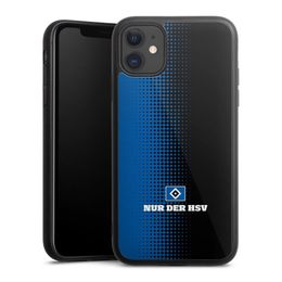 DeinDesign iPhone 11 Handy Gallery Case Handyh&uuml;lle 9H Geh&auml;rtetes Glas R&uuml;ckseite H&uuml;lle Hsv Logo Official Licensed Product Gallery Case