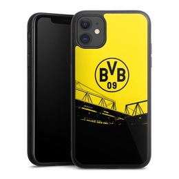 DeinDesign iPhone 11 Handy Gallery Case Handyh&uuml;lle 9H Geh&auml;rtetes Glas R&uuml;ckseite H&uuml;lle Merchandise Bvb Borussia Dortmund Gallery Case