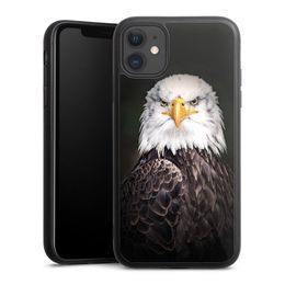DeinDesign iPhone 11 Handy Gallery Case Handyh&uuml;lle 9H Geh&auml;rtetes Glas R&uuml;ckseite H&uuml;lle Bird Animals Eagle Gallery Case