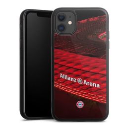 DeinDesign iPhone 11 Handy Gallery Case Handyh&uuml;lle 9H Geh&auml;rtetes Glas R&uuml;ckseite H&uuml;lle Fc Bayern M&uuml;nchen Stadium Fcb Gallery Case