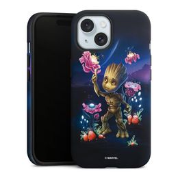 DeinDesign iPhone 15 Handy Panzer Handyh&uuml;lle robuste Outdoor H&uuml;lle Schutzh&uuml;lle matt Baby Groot Marvel Guardians Of The Galaxy Tough Case
